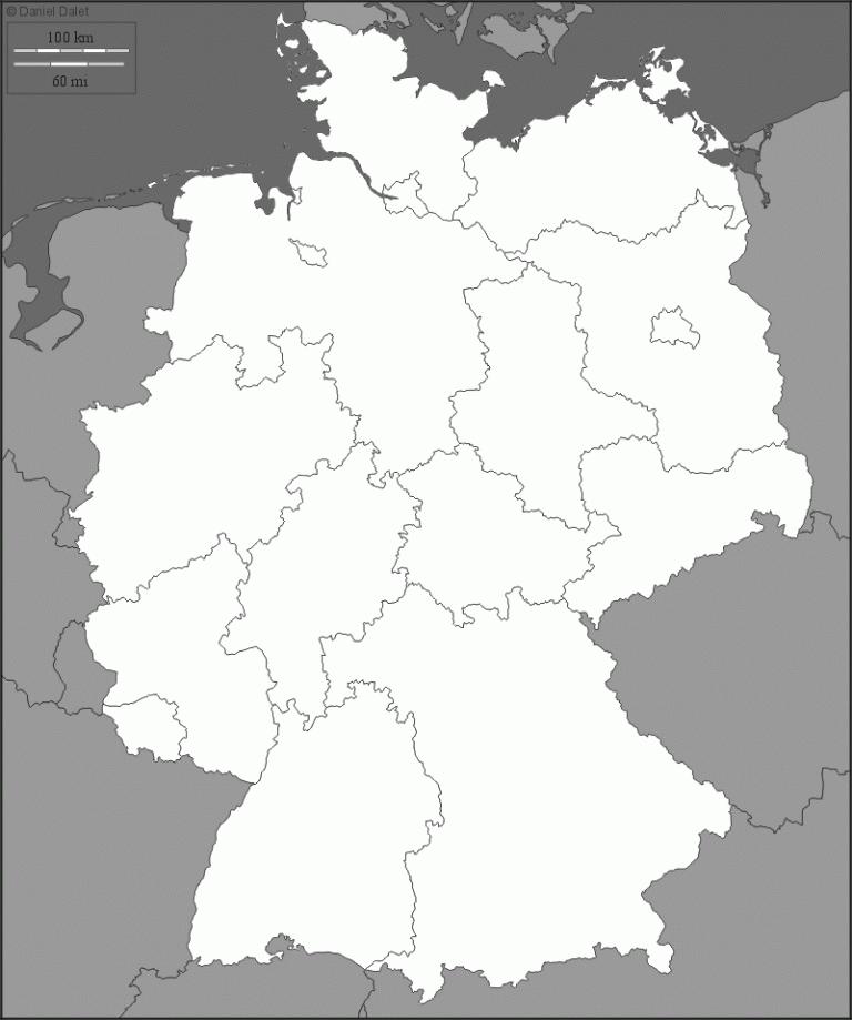 Blank maps of Germany - Carte-monde.org