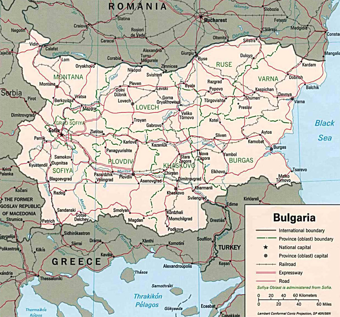 Cartes de Bulgarie - Carte-monde.org
