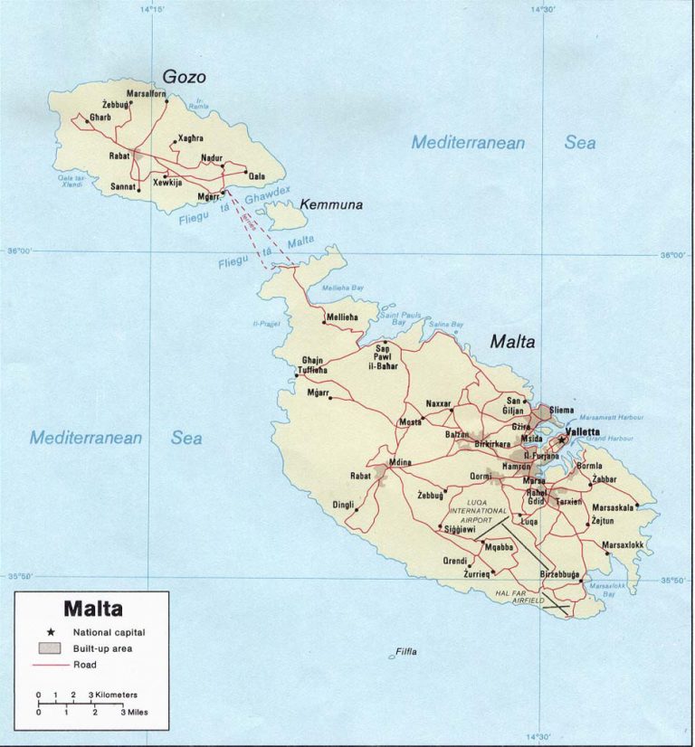 Cartes de Malte - Carte-monde.org