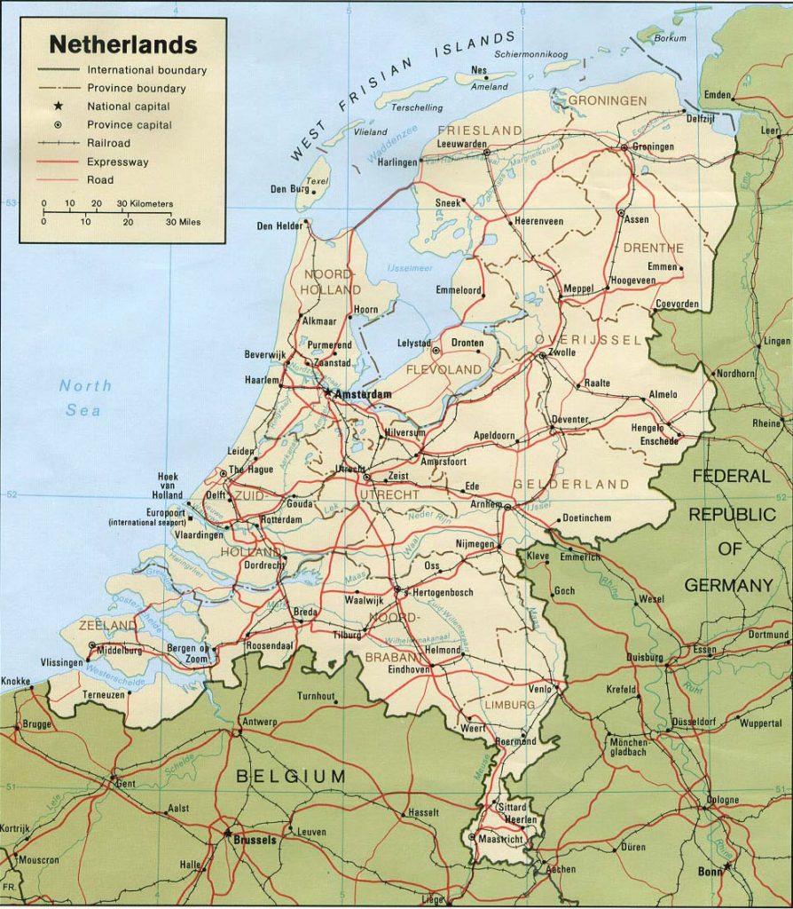 Maps of the Netherlands - Carte-monde.org