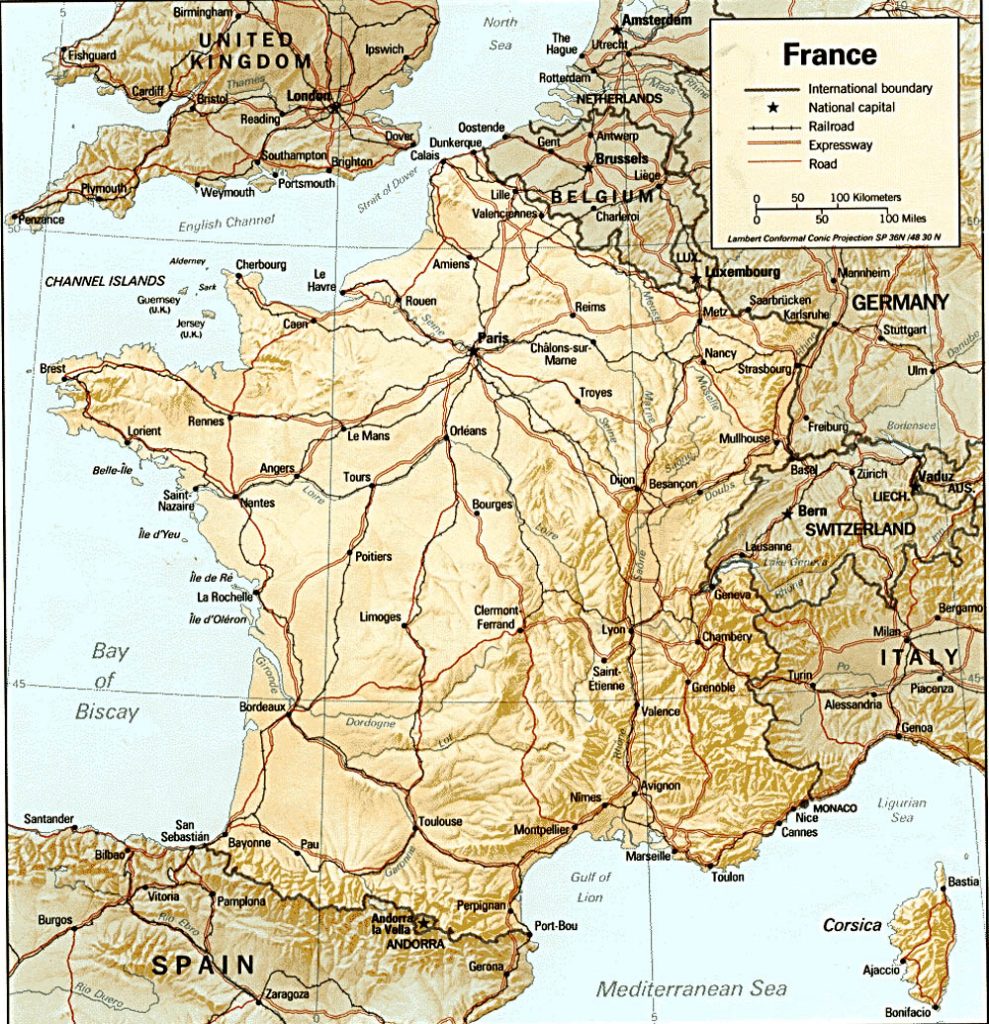 Cartes de la France - Carte-monde.org