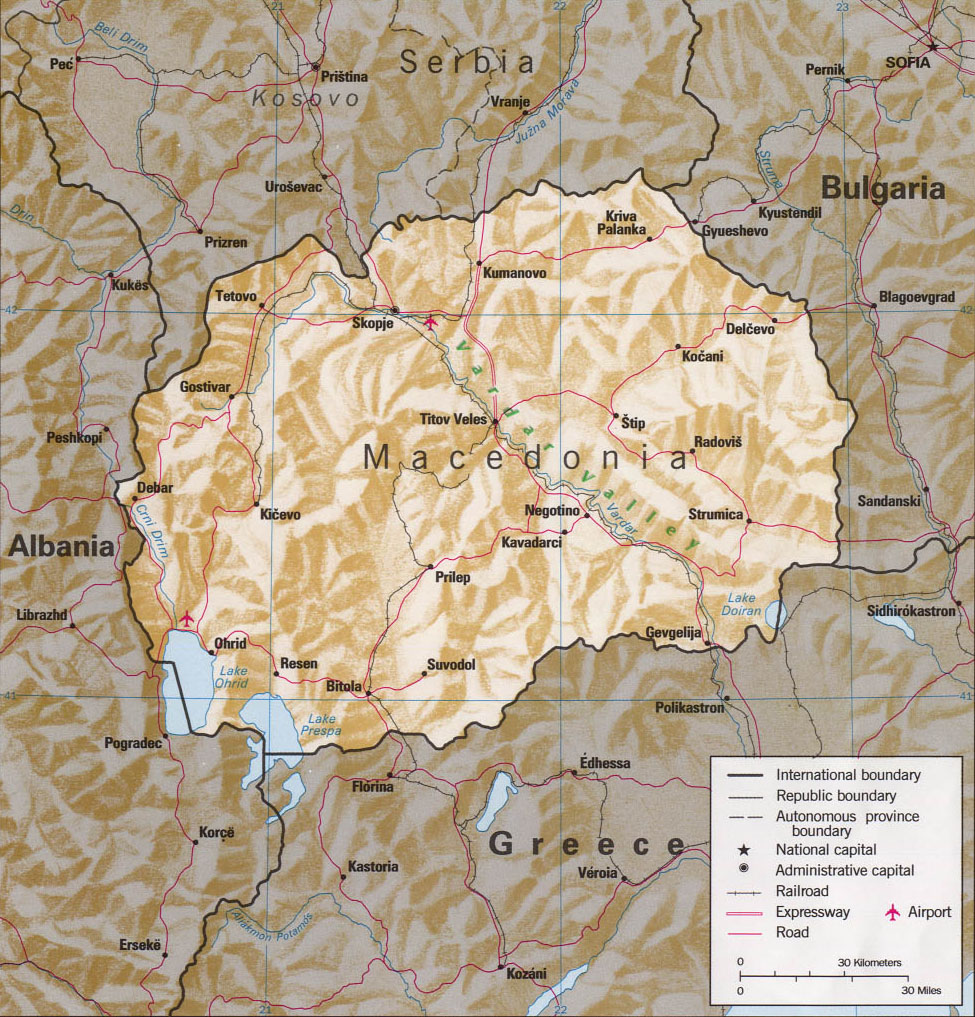 Cartes de la Macédoine - Carte-monde.org