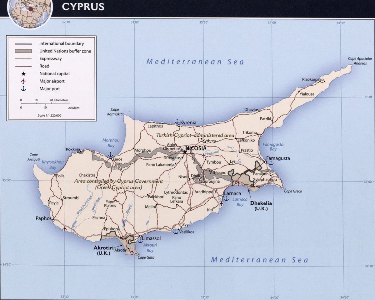 Cartes de Chypre - Carte-monde.org