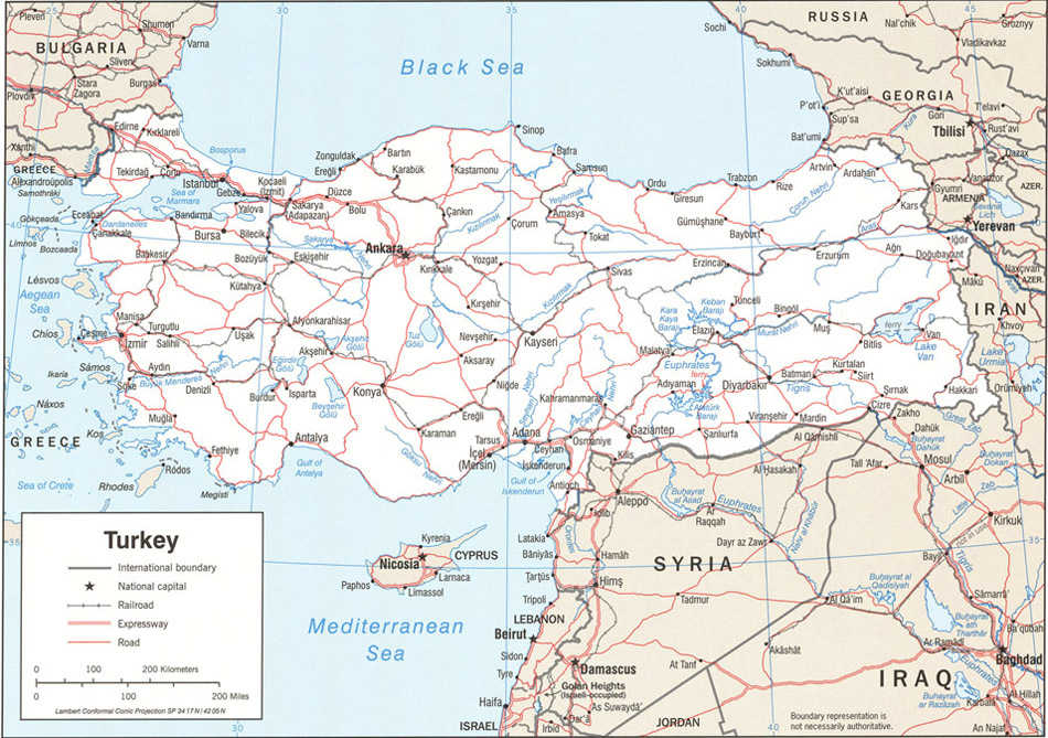 Cartes de la Turquie - Carte-monde.org