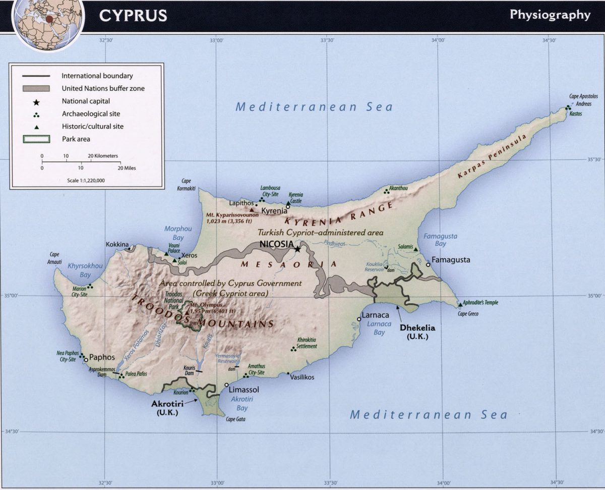 Cartes de Chypre - Carte-monde.org