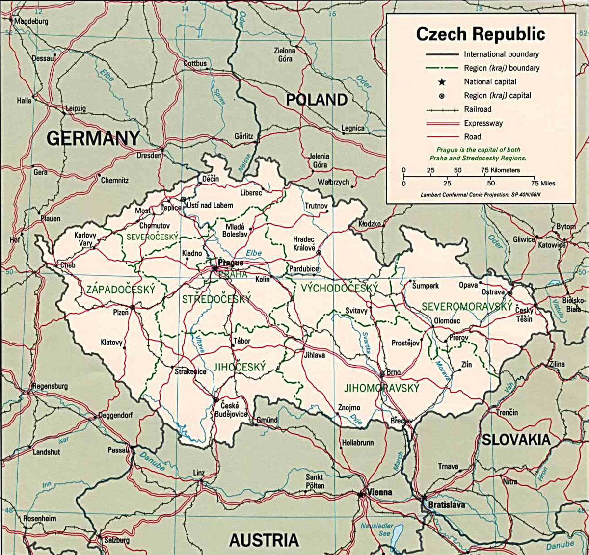 Cartes de République tchèque - Carte-monde.org
