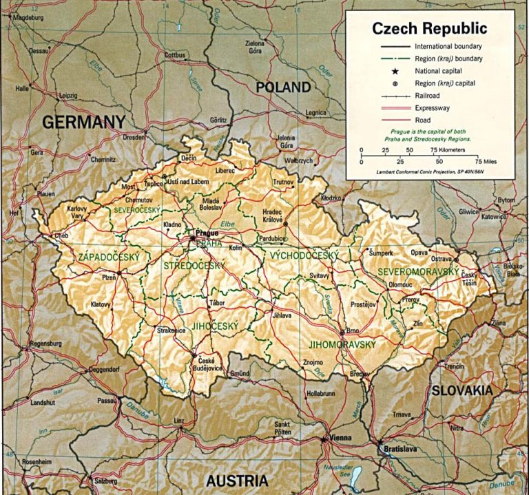 Cartes de République tchèque - Carte-monde.org
