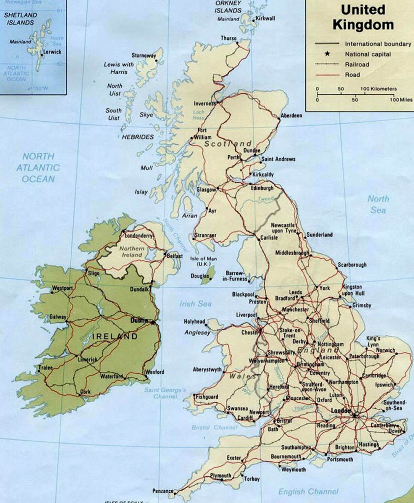 Maps of United-Kingdom - Carte-monde.org