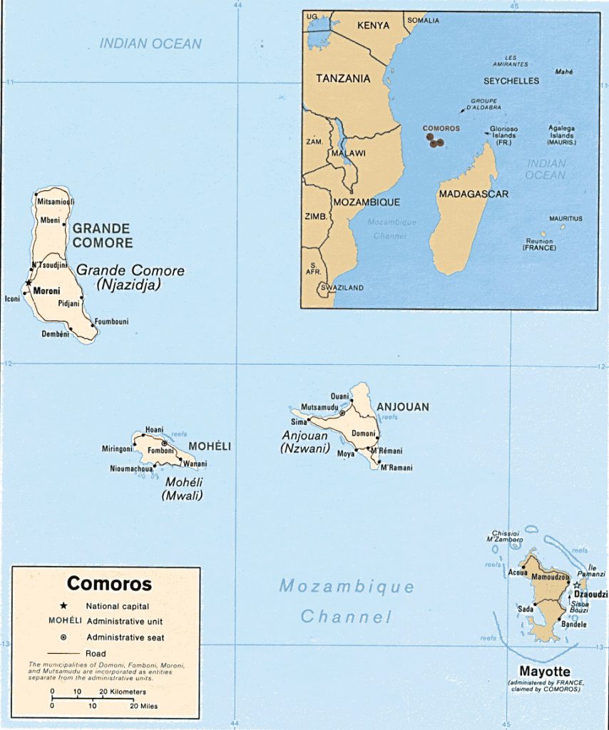 Cartes des Comores - Carte-monde.org