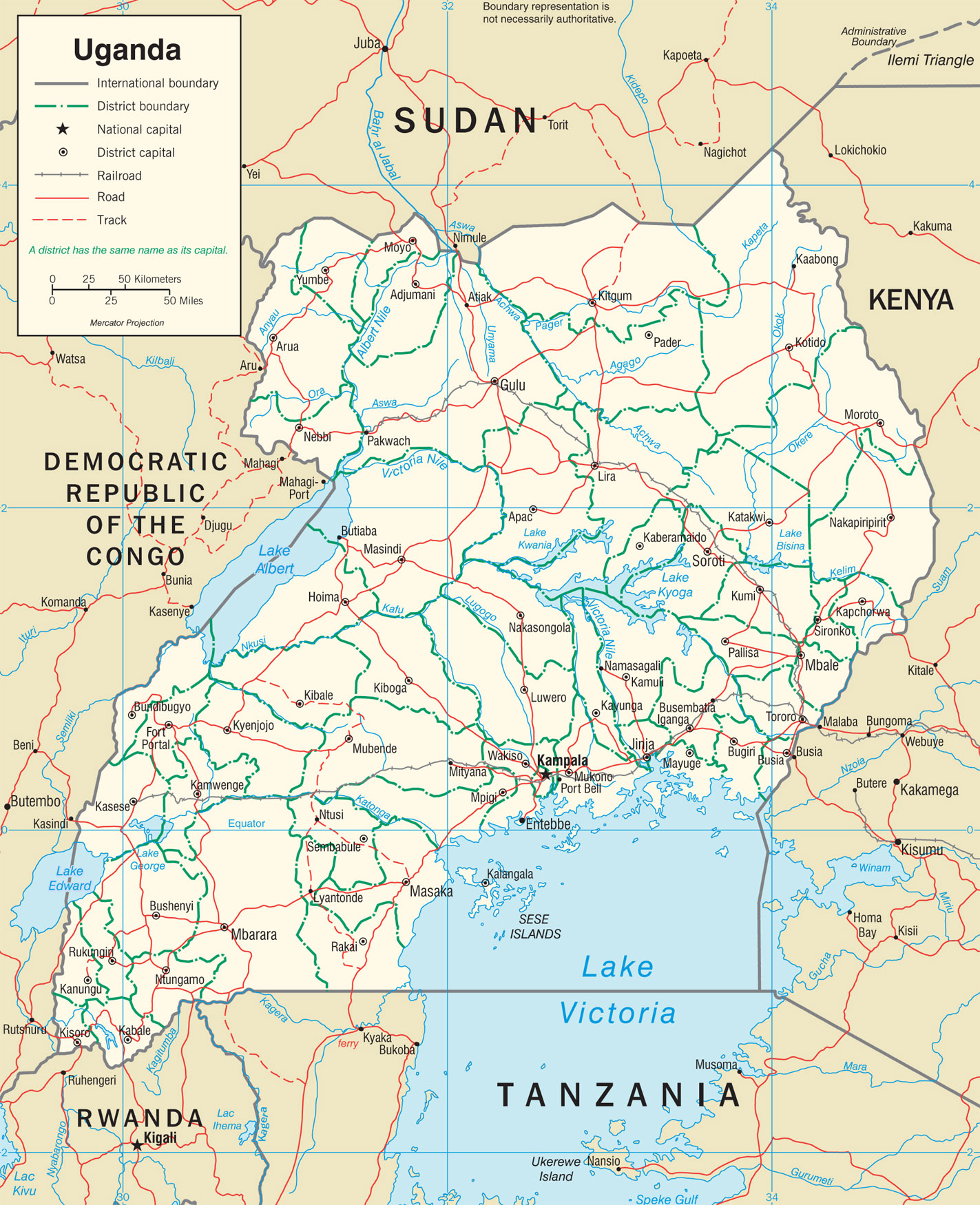 Cartes de l'Ouganda - Carte-monde.org