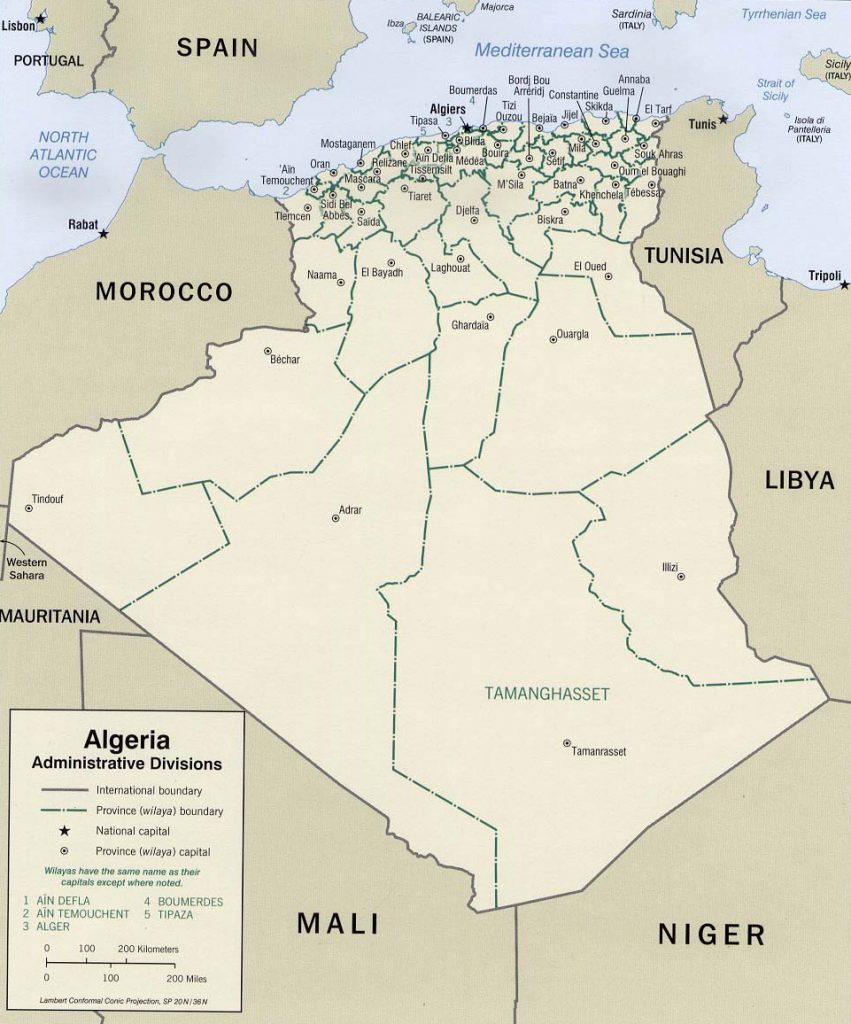 Cartes de l'Algérie - Carte-monde.org