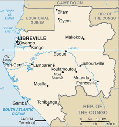 Cartes du Gabon - Carte-monde.org