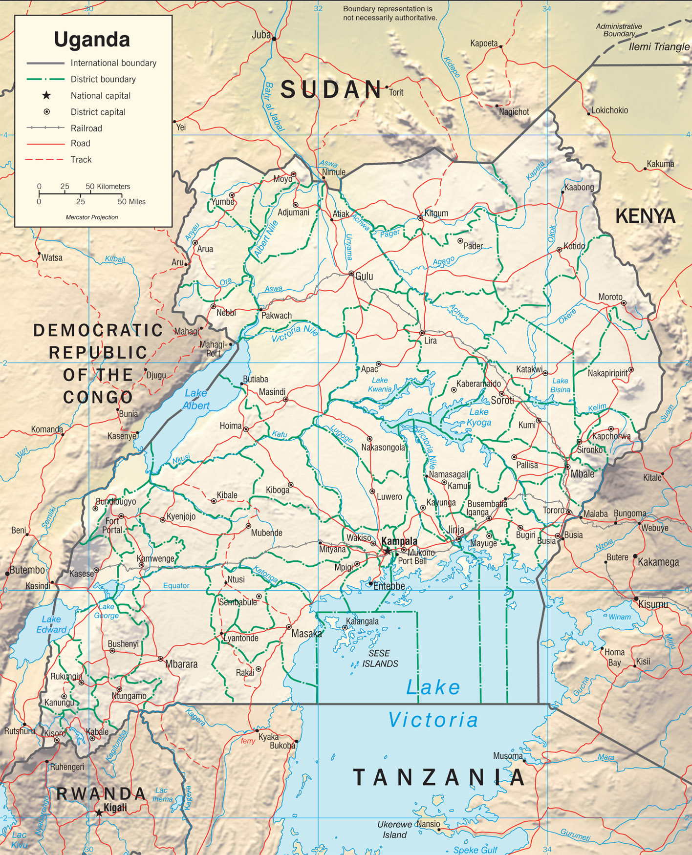 Cartes de l'Ouganda - Carte-monde.org