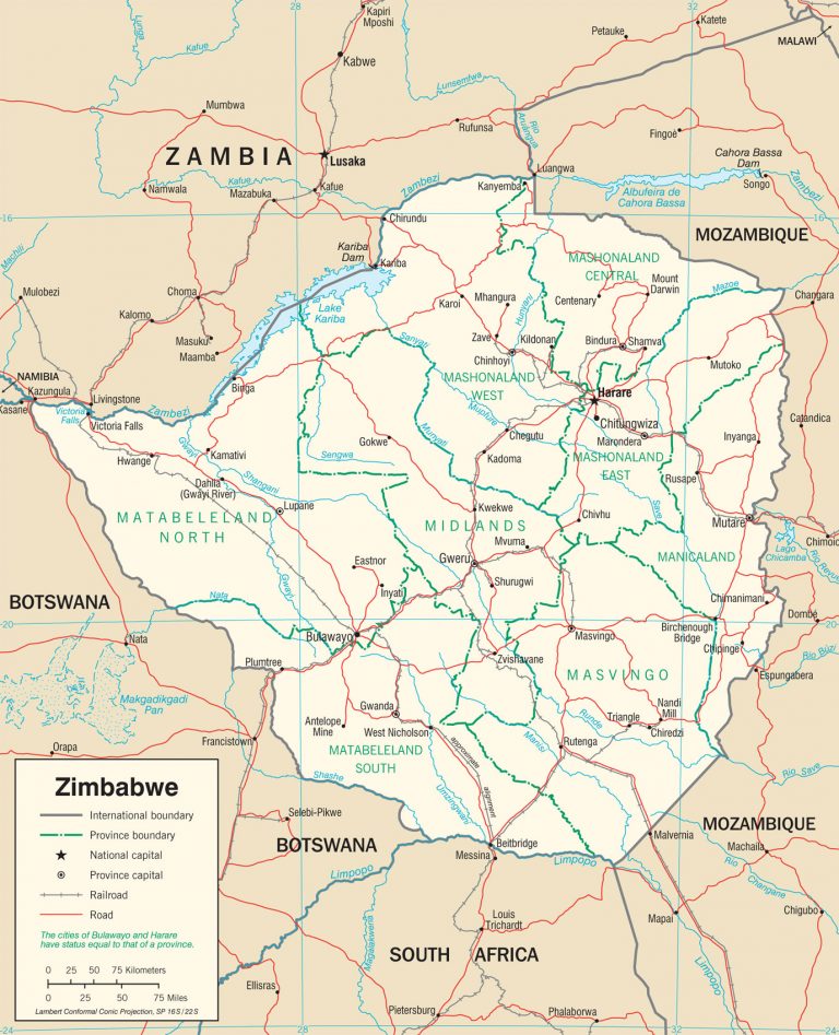Cartes du Zimbabwe - Carte-monde.org