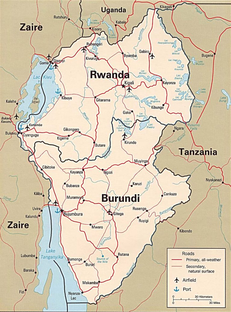Cartes du Rwanda - Carte-monde.org