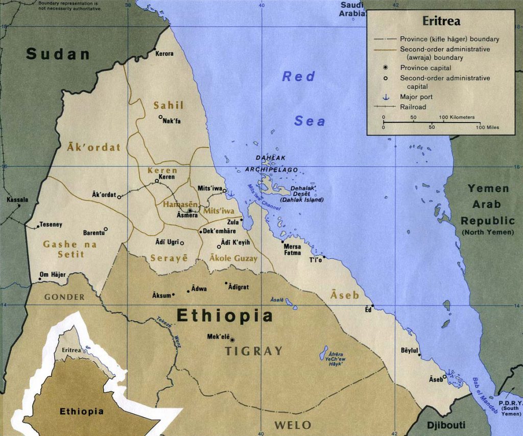 Cartes de l’Érythrée - Carte-monde.org