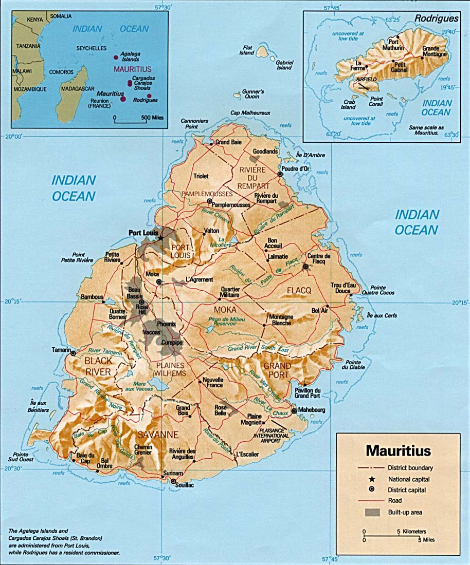 Cartes de l'île Maurice - Carte-monde.org