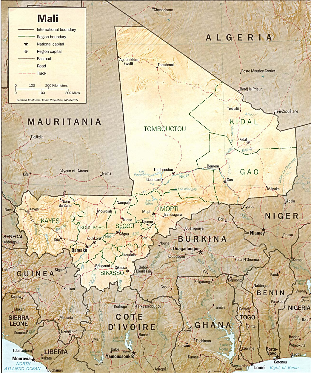 Cartes du Mali - Carte-monde.org