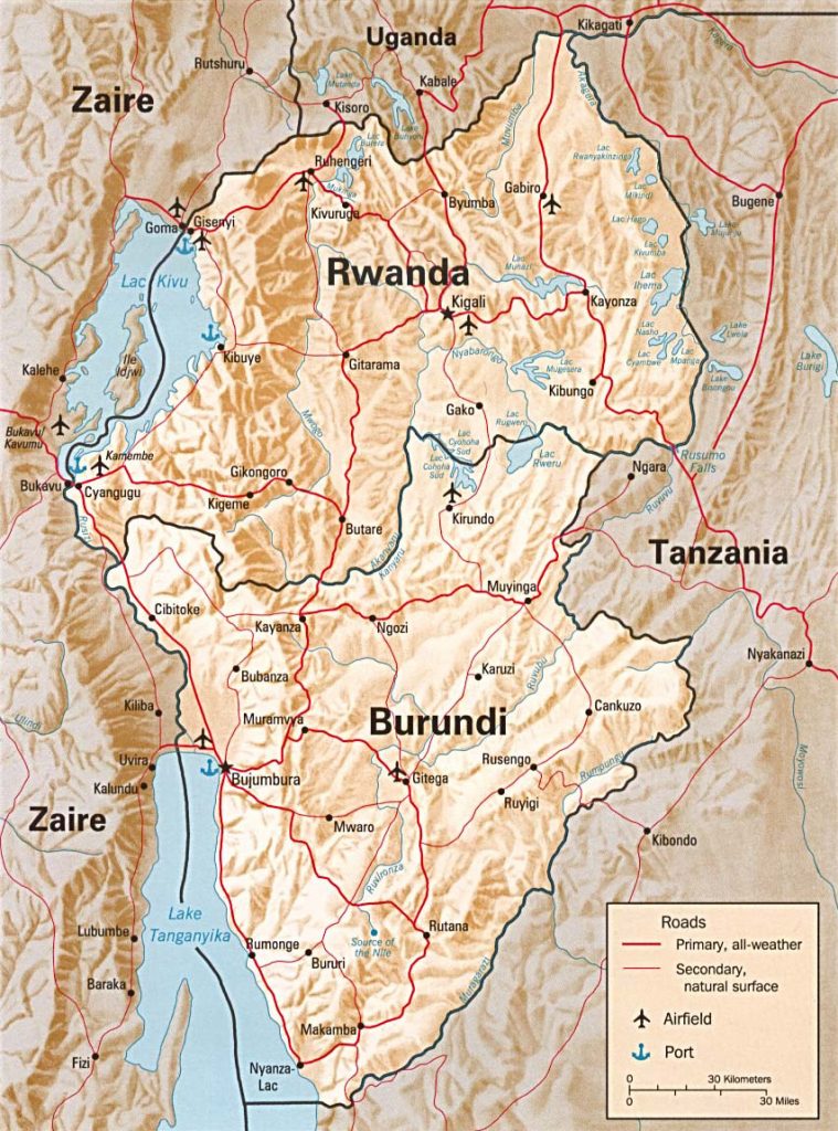 Cartes du Rwanda - Carte-monde.org