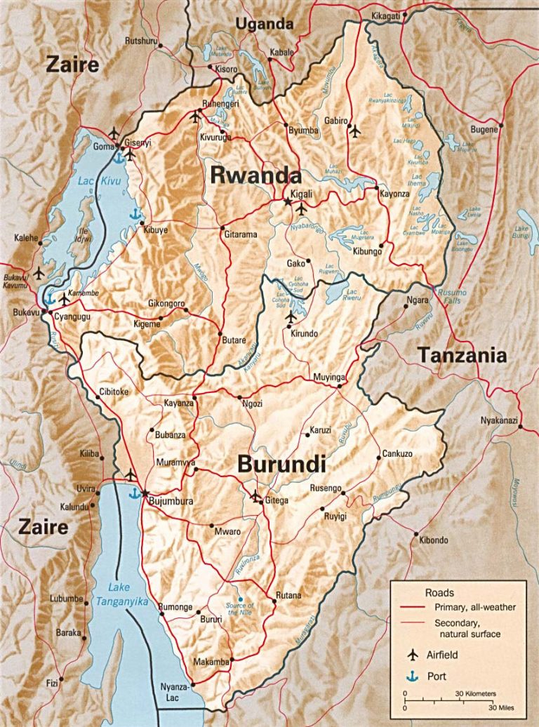 Cartes du Rwanda - Carte-monde.org
