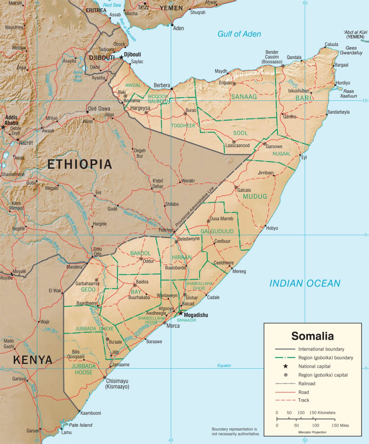 Cartes de la Somalie - Carte-monde.org